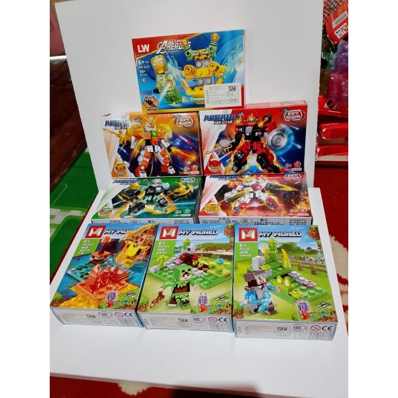 Jual BLOCK LEGO MINI CRAFT/ROBOT MICHA/SUPER HERO | Shopee Indonesia