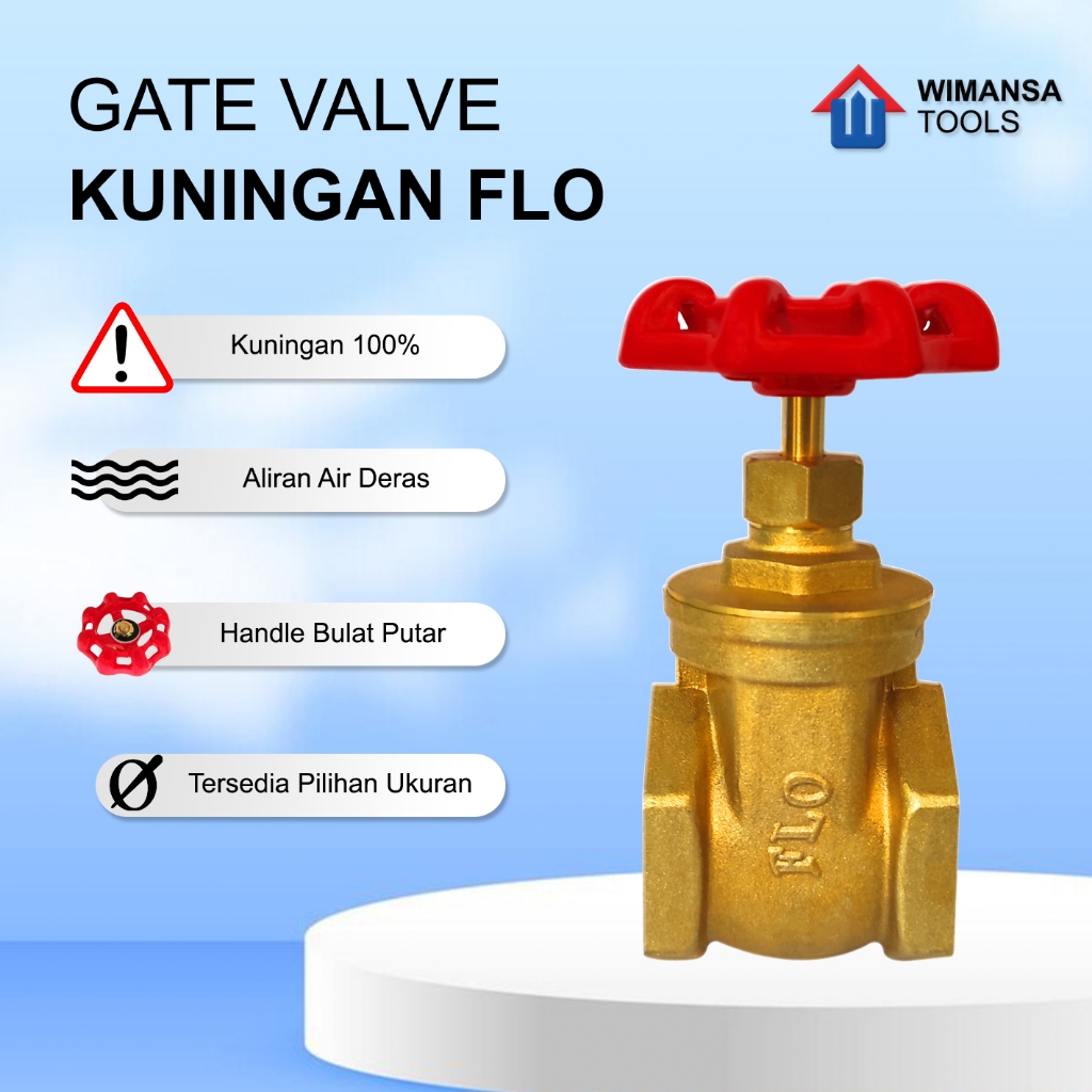 Jual GATE VALVE KUNINGAN CAB 1/2 INCH - VALVE KUNINGAN | Shopee Indonesia