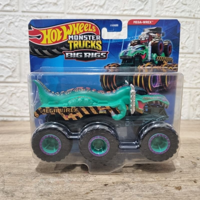 Jual Hot Wheels Monster Trucks Big Rigs Mega Wrex 2024 Original | Shopee Indonesia