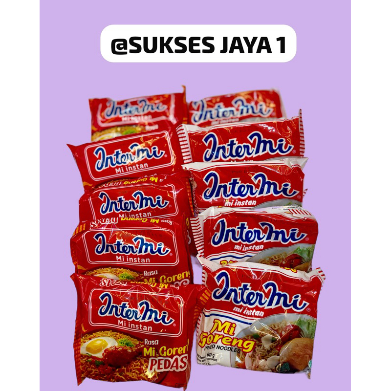 Jual [ISI 10 BUNGKUS] MIX INTERMIE PEDAS DAN GORENG | Shopee Indonesia