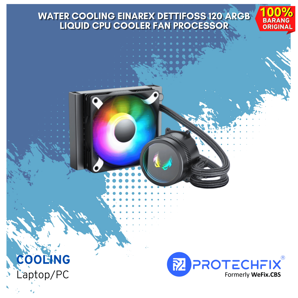 Jual CPU Cooler Einarex Dettifoss 120 Liquid CPU Cooler ARGB Hydro Bearing | Shopee Indonesia