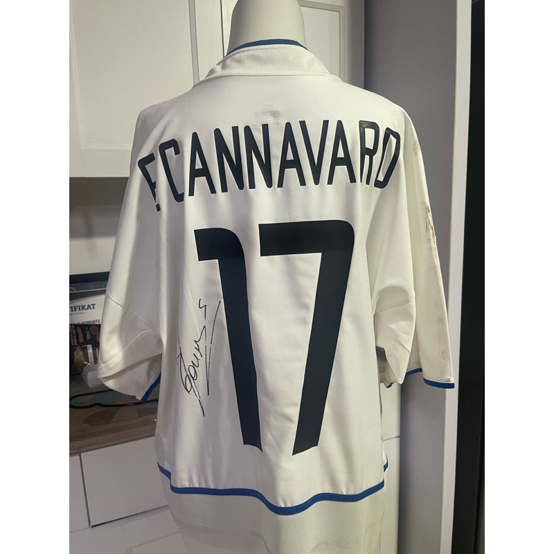 Jual OFFICIAL SIGNED Jersey Cannavaro Inter Milan | Shopee Indonesia
