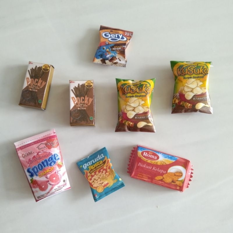 Jual Paket Murah Miniatur Camilan Snack 10 Pcs | Shopee Indonesia