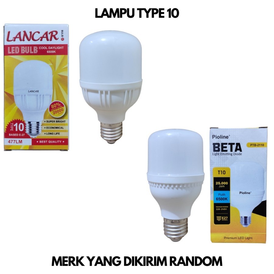Jual Lampu Led Kapsul Bohlam Led Tabung Bolam Bulb Bulp Putih 10 Watt ...