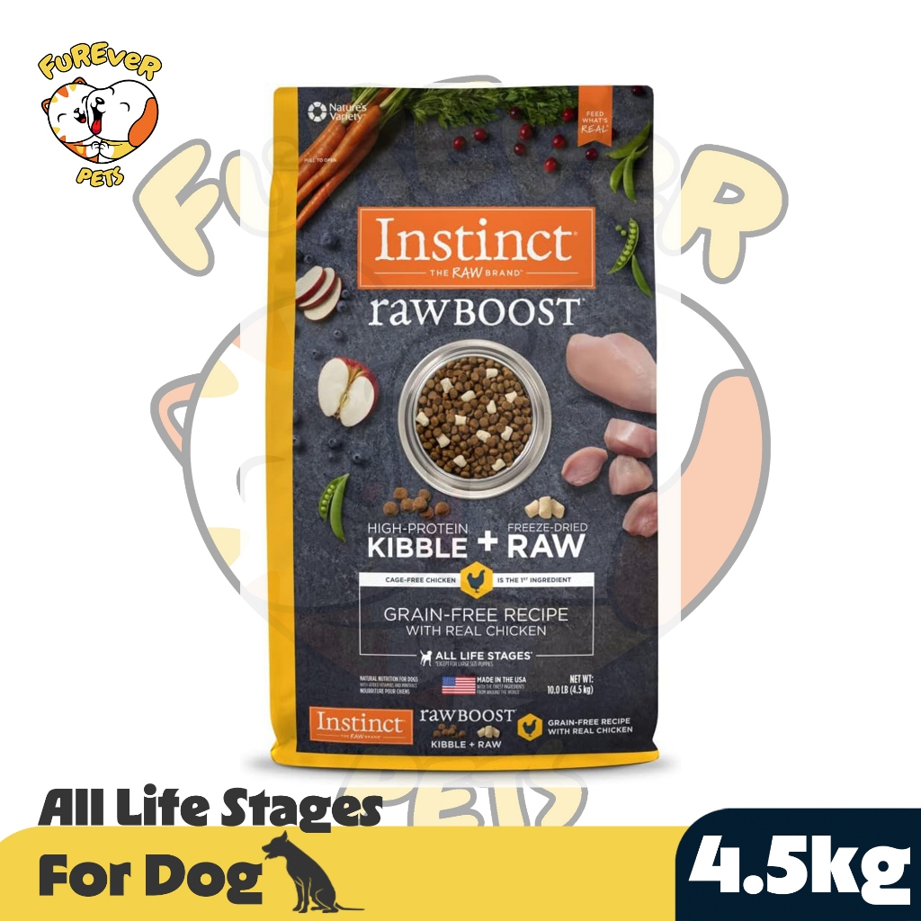 Jual Instinct Raw Boost Chicken for Dogs 10 lb (4.5 kg) - High Protein ...