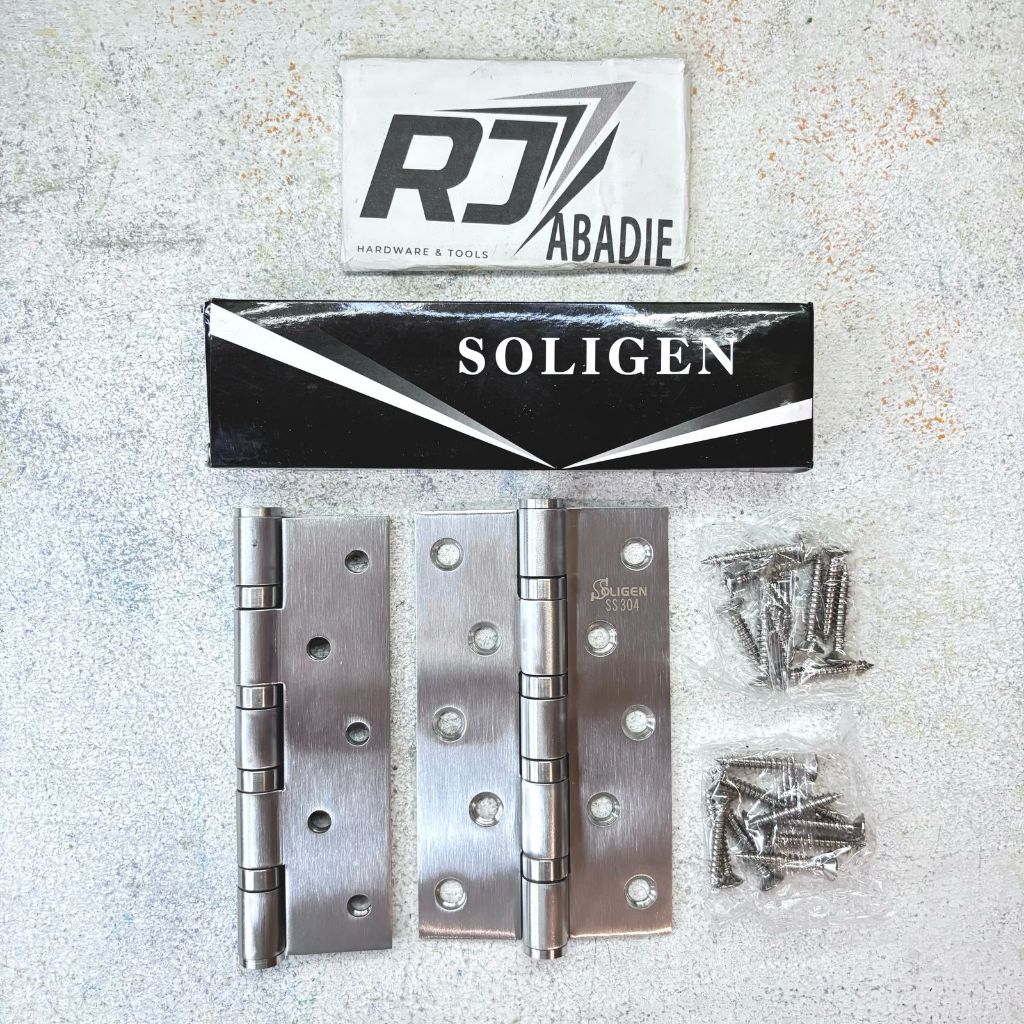 Jual [1SET] Engsel Stainless SS304 Bearing Pintu Jendela Tebal SOLIGEN ...