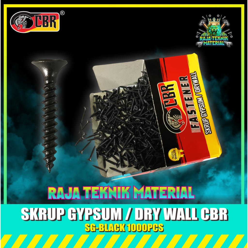Jual CBR Skrup Gypsum/Drywall Ukuran 6x1 - Tahan Karat & Kuat | Shopee ...
