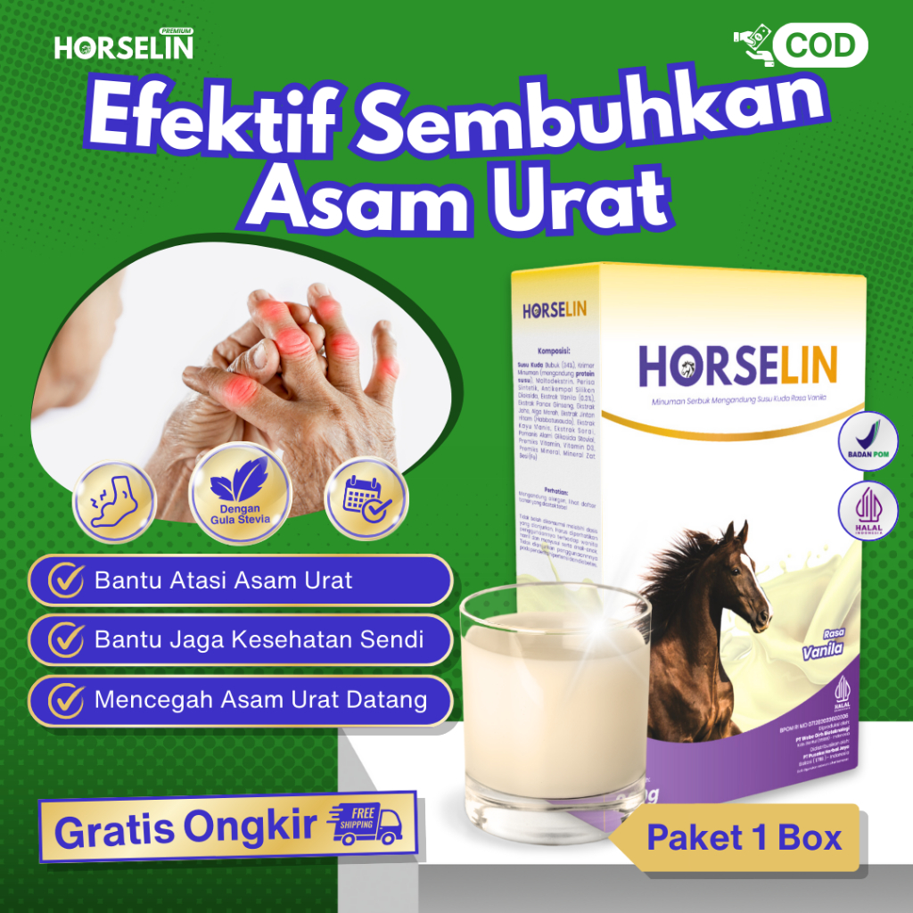 Jual Susu Asam Urat HORSELIN Susu Kuda Obat Asam Urat Manjur dan Aman ...