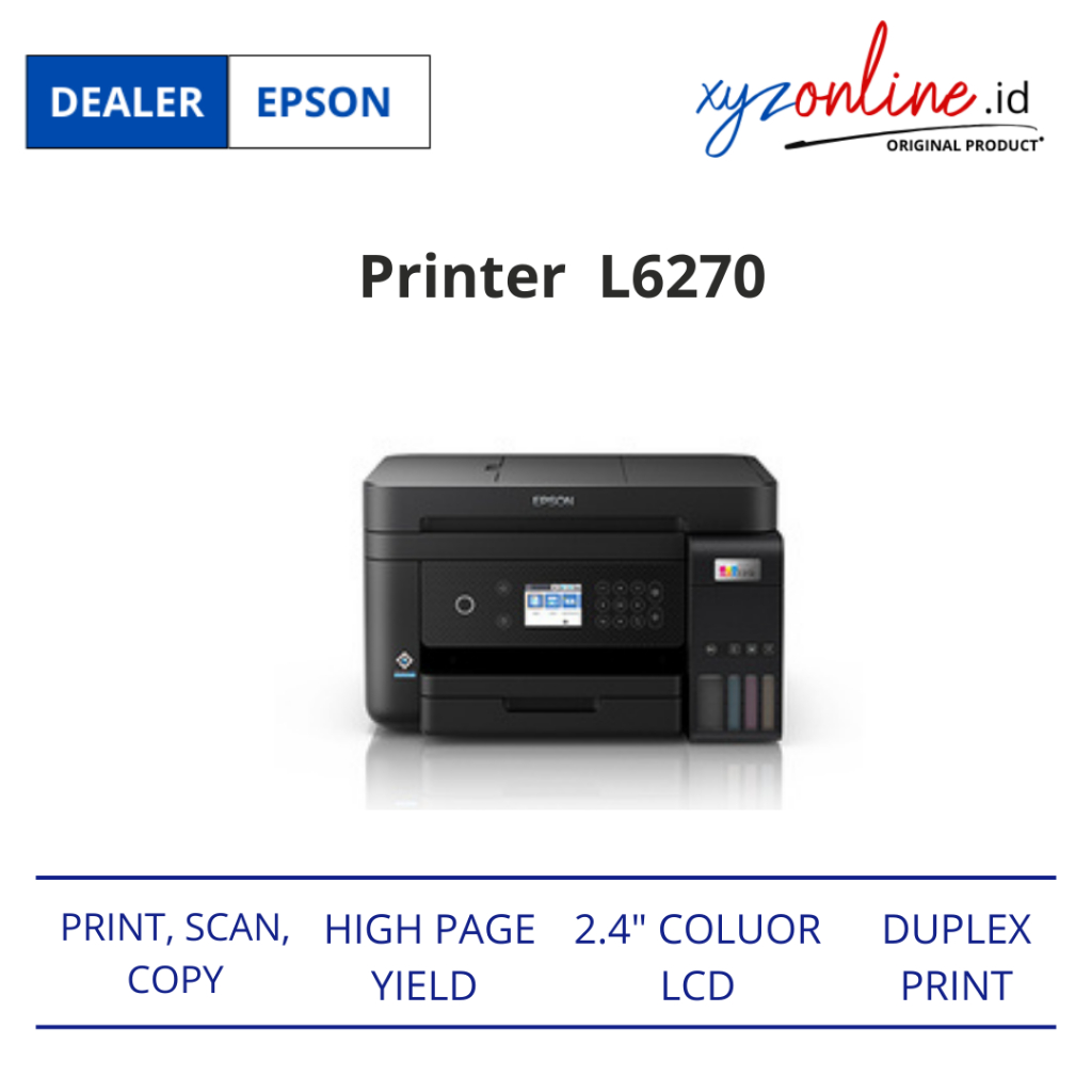Jual Printer Epson L6270 WiFi Duplex / Pengganti L6170 Printer All In One Printer Multifungsi ...