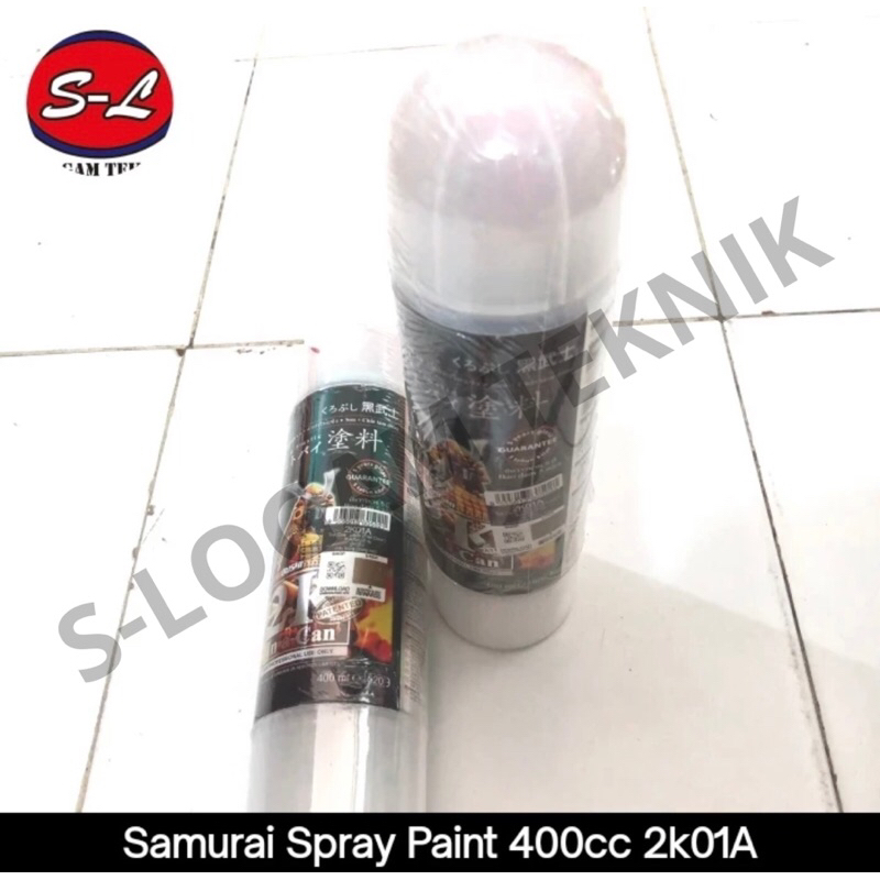 Jual 2K01A Top Coat Clear Doff SAMURAI Paint Cat Semprot Pylox Aerosol ...