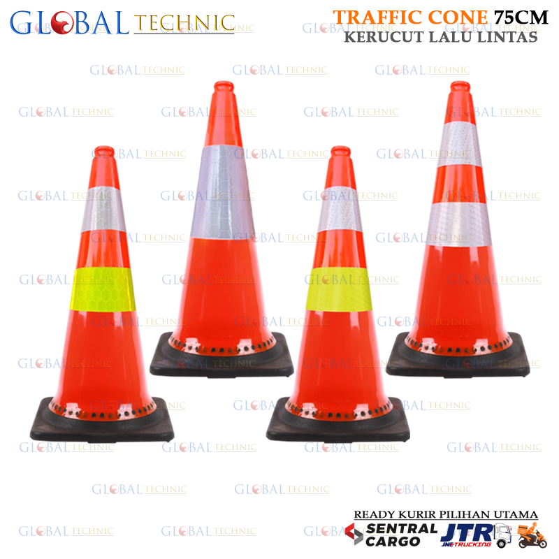 Jual Safety Traffic Cone 75CM Rubber / Kerucut Lalu Lintas Karet Rubber Base Hitam | Shopee ...