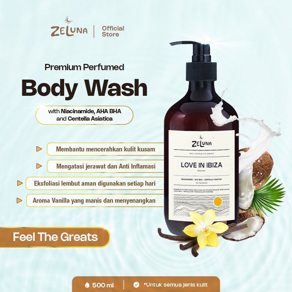 Jual SABUN VIRAL NON ALKOHOL I ZELUNA LOVE IN IBIZA 500 ML | Shopee ...