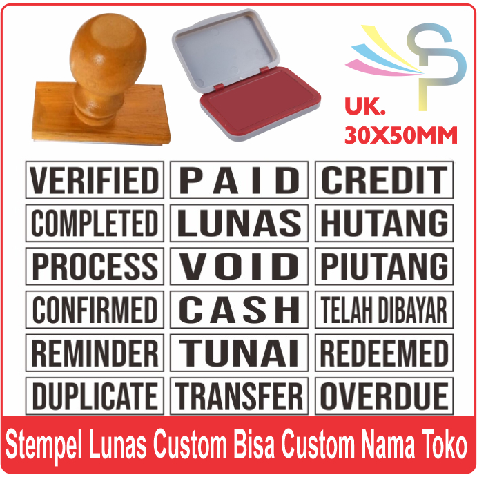 Jual NEW KURIR - Cetak Stempel COPY CONFIDENTIAL URGENT DONE DEBIT PAID ...
