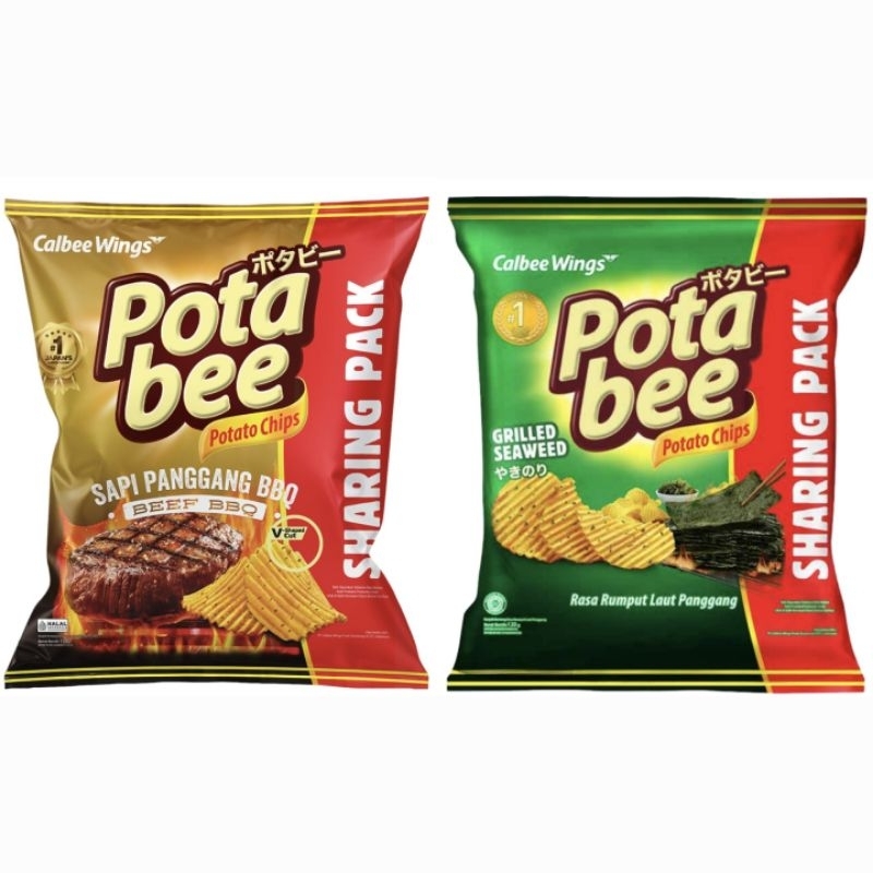 Jual Potabee Keripik Kentang Panggang Makanan Ringan Snack Sharing Pack ...