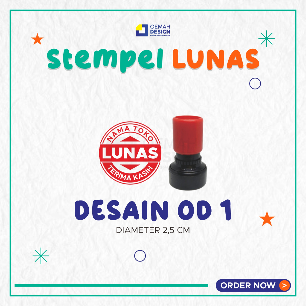 Jual stempel lunas varian design | Shopee Indonesia