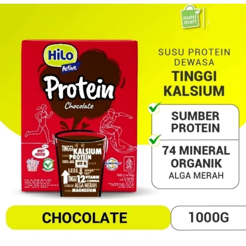 Jual Hilo Active Protein Chocolate (1000 Gr) | Shopee Indonesia