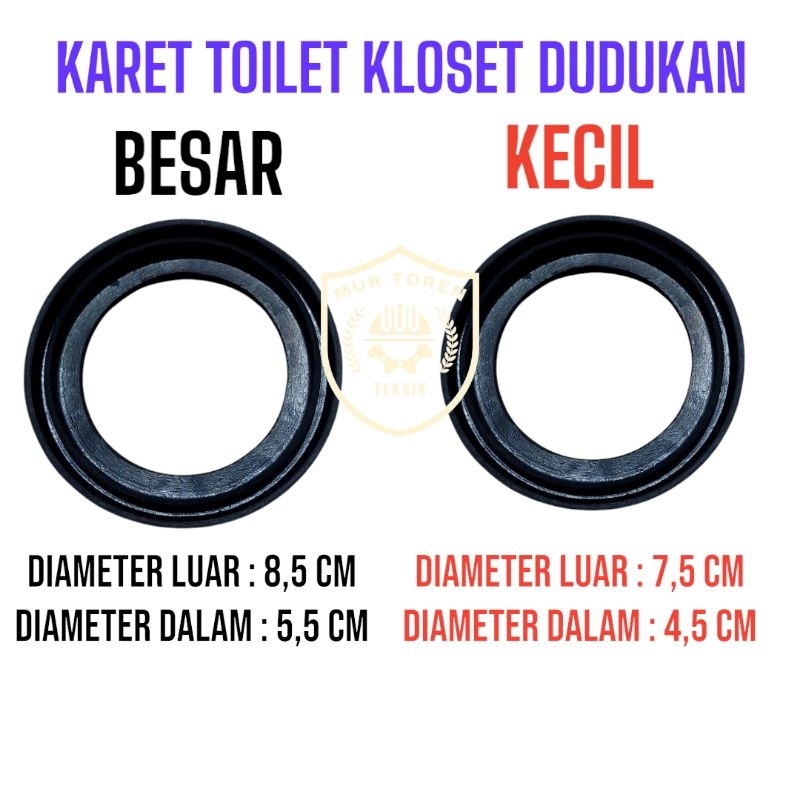 Jual Karet Toilet Karet Dudukan Tatakan Kecil dan BesarTangki Toilet ...