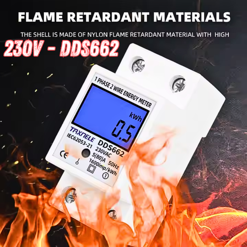 Jual XINZHUO Meteran Listrik Digital Din Rail Single Phase / Alat ukur kWh Meter listrik 230V ...