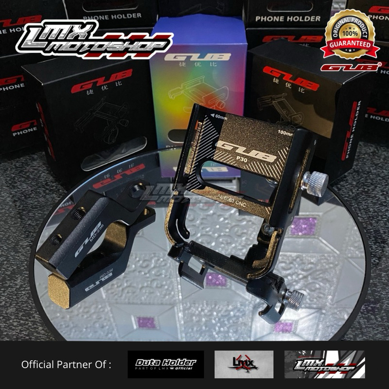 Jual PAKET SET ORIGINAL GUB P30 PHONE HOLDER + BRACKET SPION Aluminium Alloy Universal Untuk ...