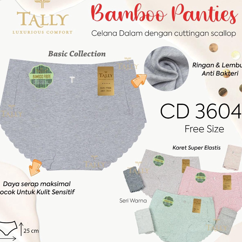 Jual Special TALLY Celana Dalam Wanita Seamless Fit to LXXL Polos Basic Anti Jiplak CD 364 ...