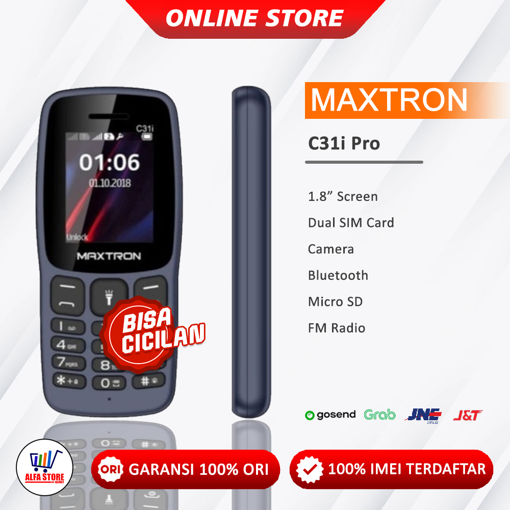 Jual Maxtron C31i Pro Layar 1,8" Garansi Resmi | Shopee Indonesia