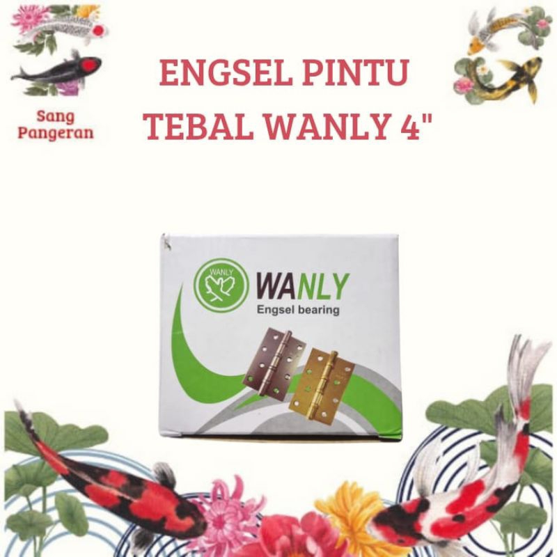 Jual ENGSEL PINTU JENDELA BEARING TEBAL WANLY 4" | Shopee Indonesia