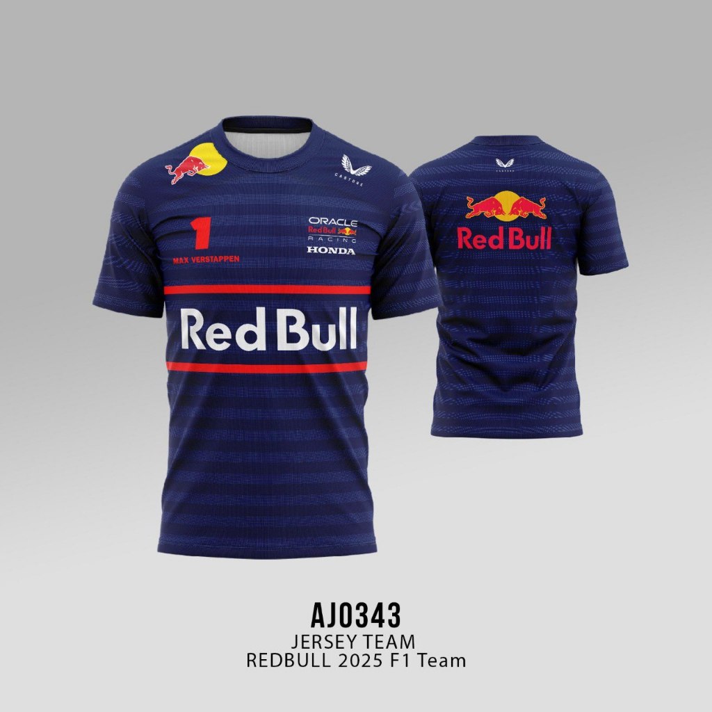 Jual Jersey Baju F1 Red Bull Racing 2025 Team Max Verstappen Driver ...