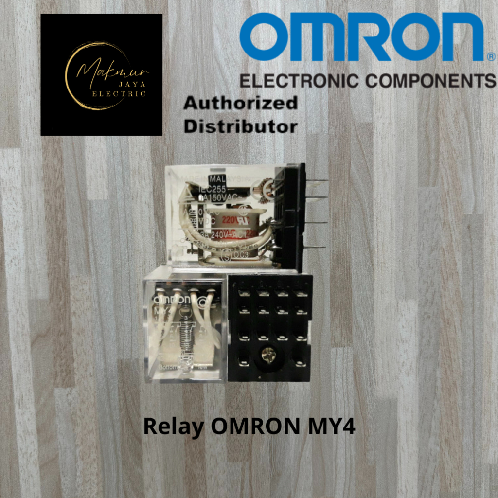 Jual Relay OMRON MY4 12VDC | Relay MY4 12V DC 14 Kaki 4 Pole DPDT ...