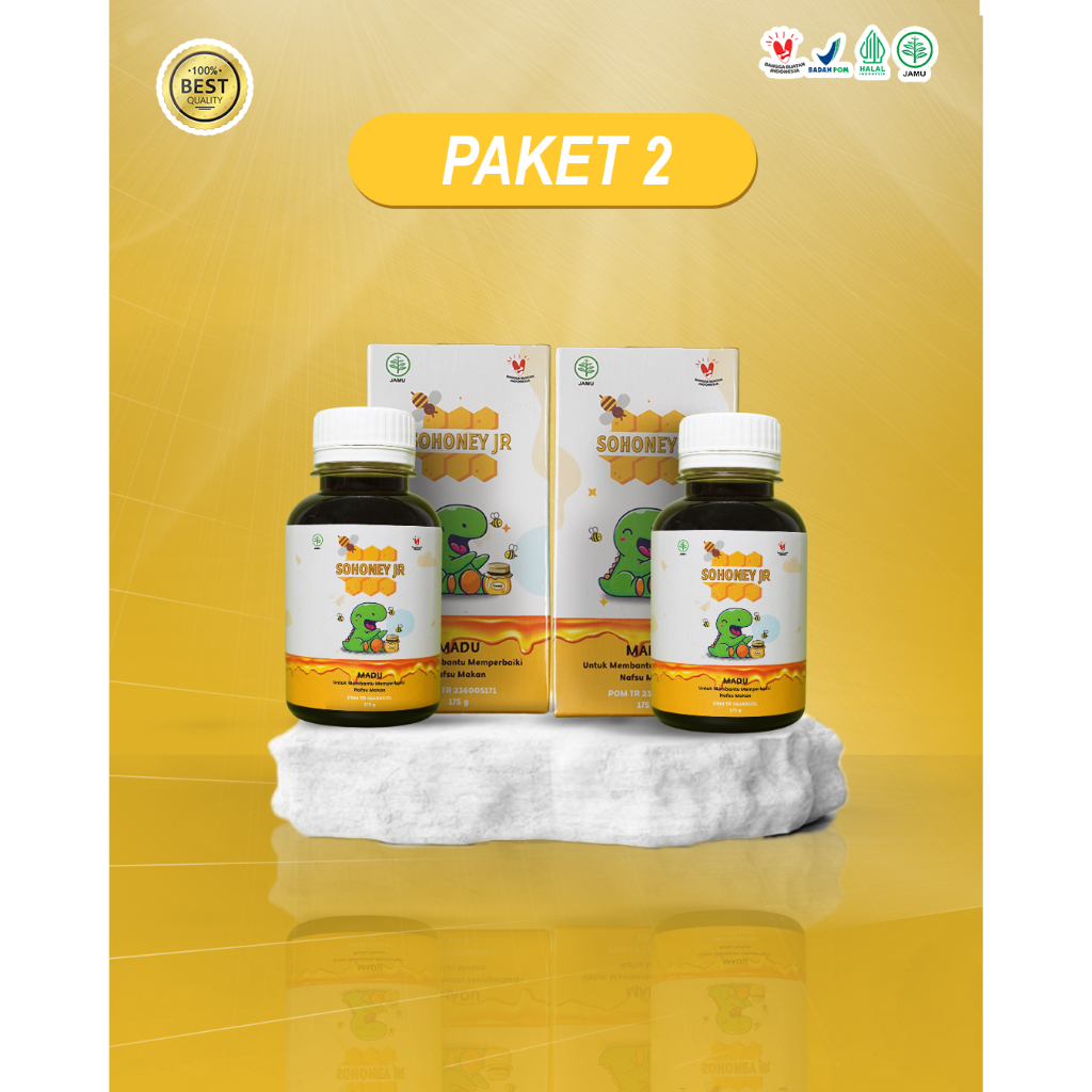 Jual Sohoney Jr - Multivitamin Penambah Nafsu Makan Anak paket 2 Box - Madu | Shopee Indonesia