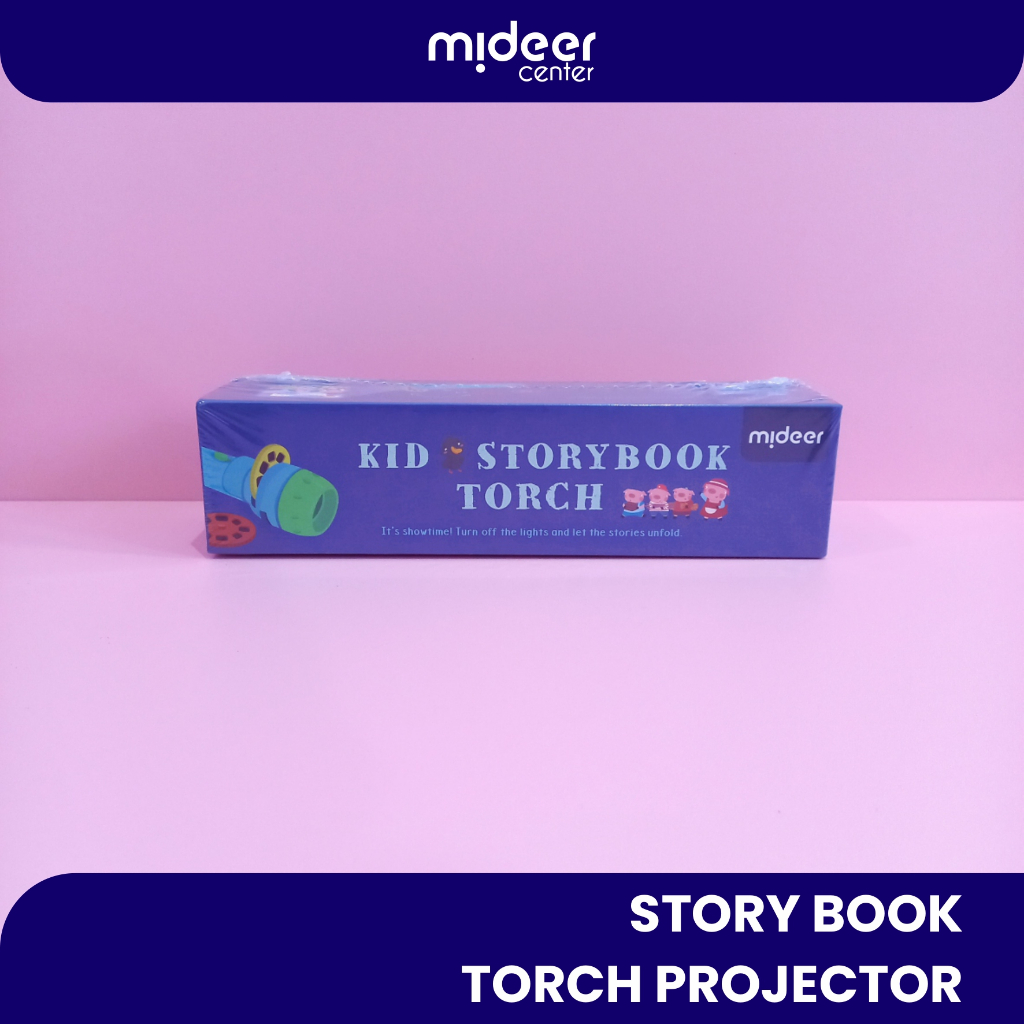 Jual Mideer MD1024 StoryBook Torch Projector Senter Cerita 4 Cerita Dongeng Senter Lampu ...