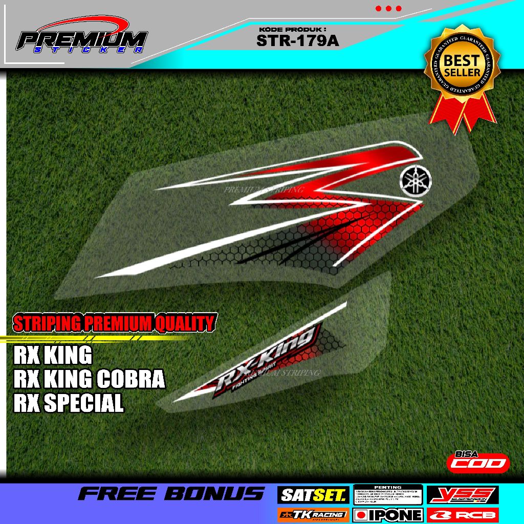 Jual STIKER STRIPING MOTOR VARIASI RX KING RX COBRA RX SPESIAL / DESAIN ...