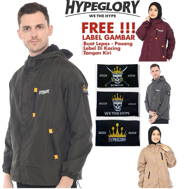 Jual HypeGlory - Jaket Parasut Outdoor Waterproof Anti Angin Pria ...