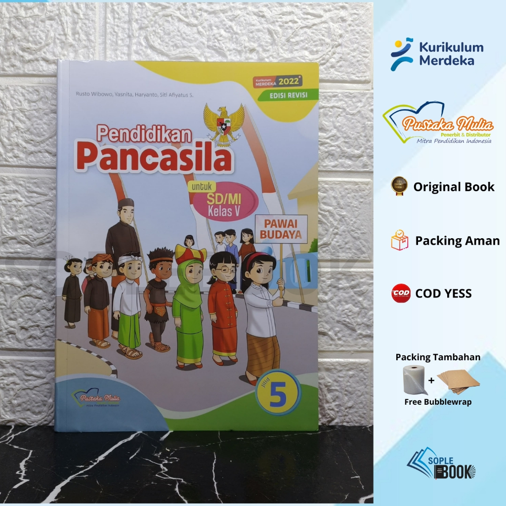 Jual Pendidikan Pancasila Kelas 5 SD/MI Revisi Pustaka Mulia Kurikulum Merdeka | Shopee Indonesia