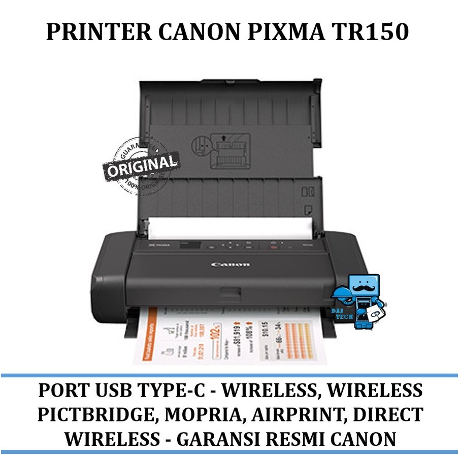 Jual Printer CANON Inkjet Printer PIXMA TR150 TR 150 - GARANSI RESMI ...