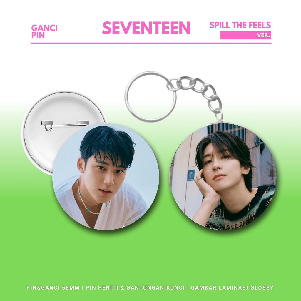Jual GANCI SEVENTEEN PIN SPILL THE FEELS KEYCHAIN 58 MM GANTUNGAN KUNCI ...