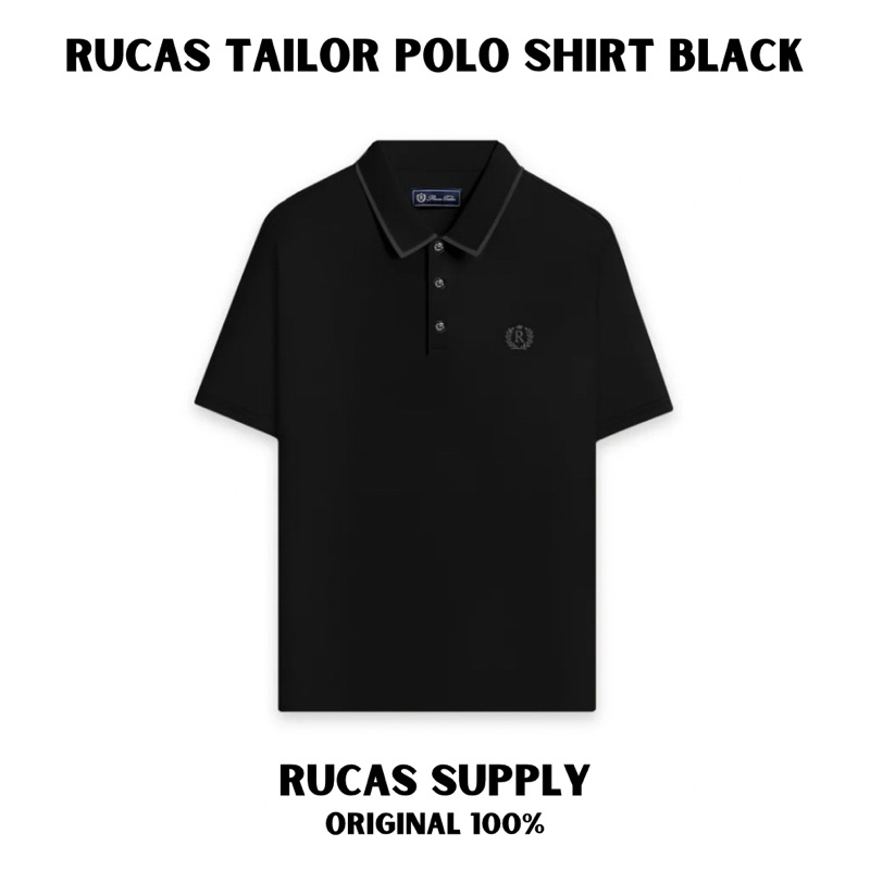 Jual [ORIGINAL 100%] RUCAS TAILOR POLO SHIRT BLACK | Shopee Indonesia