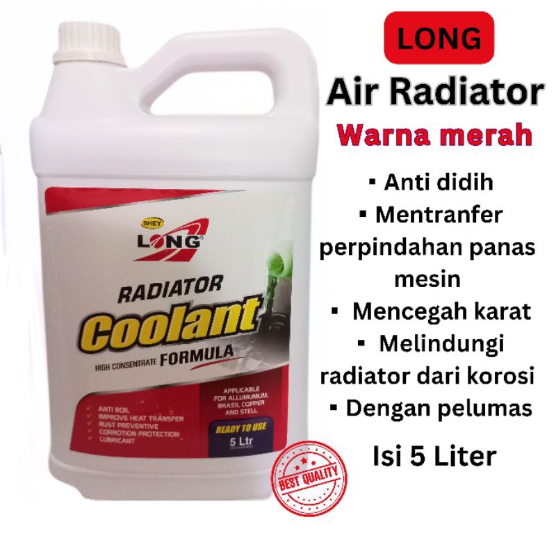 Jual Air Radiator Coolant mobil water coolant pink merah LONG | Shopee ...