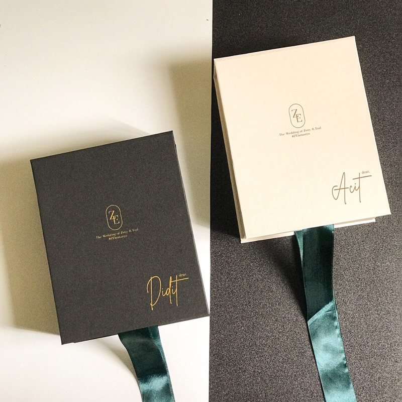 Jual custom box satuan | box bridesmaid M-L | box groomsman | custom ...