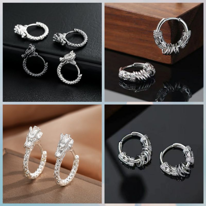 Jual SAKARIBA Anting Tindik Titanium Piercing Hiphop Punk Naga | Shopee ...