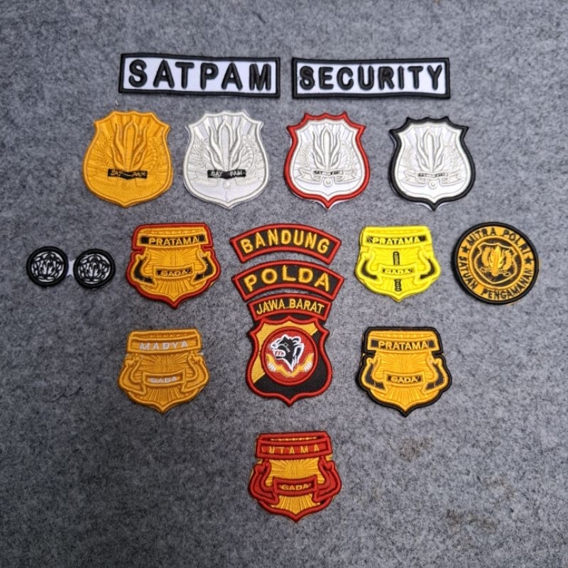 Jual LOGO SATPAM SECURITY BORDIR TIMBUL KUALITAS BAGUS | Shopee Indonesia