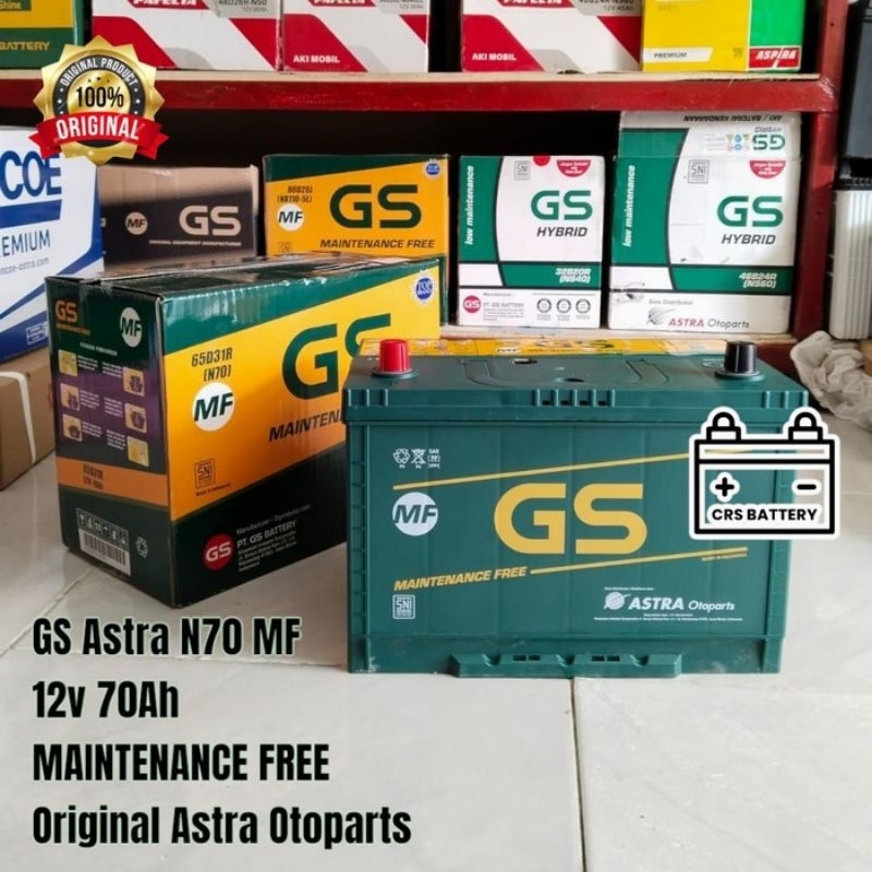 Jual Aki Mobil Isuzu Truck ELF NHR 55, Dmax Accu GS Astra N70 MF 70Ah | Shopee Indonesia