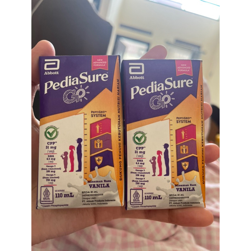 Jual pediasure go uht tinggi kalori vanila 110ml | Shopee Indonesia