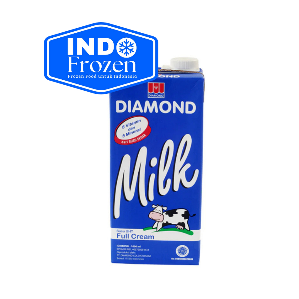 Jual DIAMOND MILK UHT FULL CREAM 1LITER / SUSU UHT | Shopee Indonesia