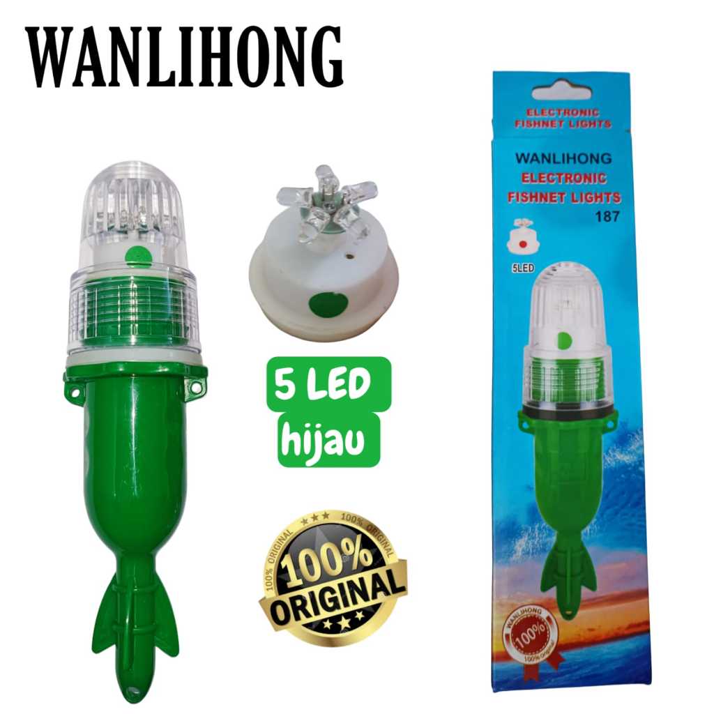 Jual Lampu Torpedo WANLIHONG 187 5 LED Satu Warna Lampu Satu Batrei Lampu Sinyal Lampu Nelayan ...