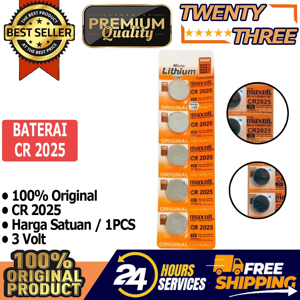 Jual Baterai Batre Batere CR2025 / BR2025 2025 DL2025 / ECR2025 KCR2025 LM2025 2025 / Battery CR ...