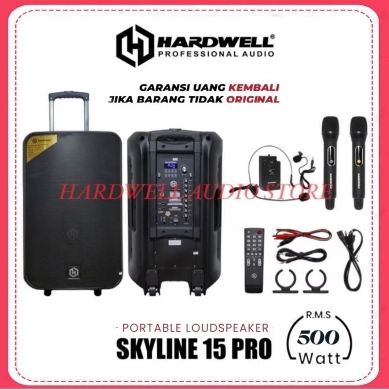 Jual Speaker Portable 15 Inch Hardwell Skyline 15 Pro Original [ With ...