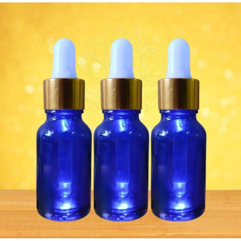 Jual DROPPER 10ml GOLD Botol Kaca Pipet Premium. Warna Biru | Shopee ...