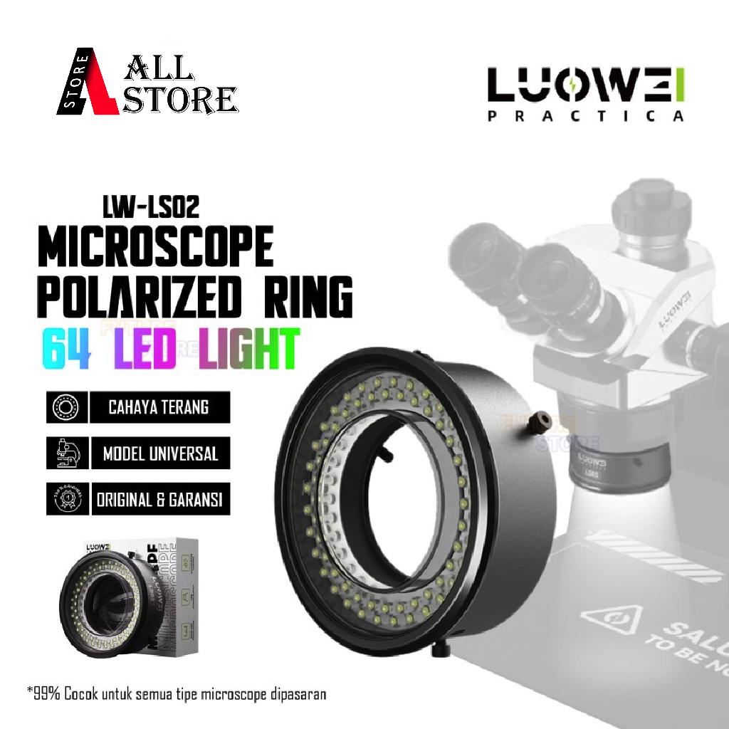 Jual Luowei LW-LS02 Polarizing Microscope Ring Light - Lampu Microscope ...