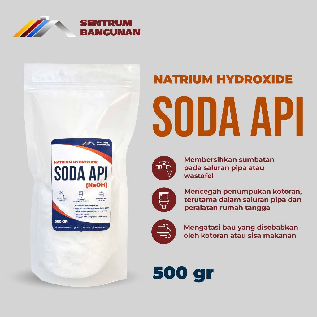Jual Soda Api | Natrium Hydroxide | Pembersih Saluran WC Kloset Saluran ...