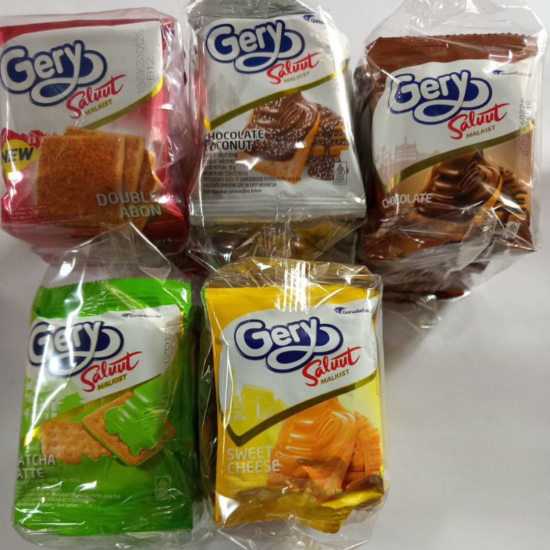 Jual Gery Salut Malkist kemasan 1 pack isi 10 bungkus @18 gram rasa ...
